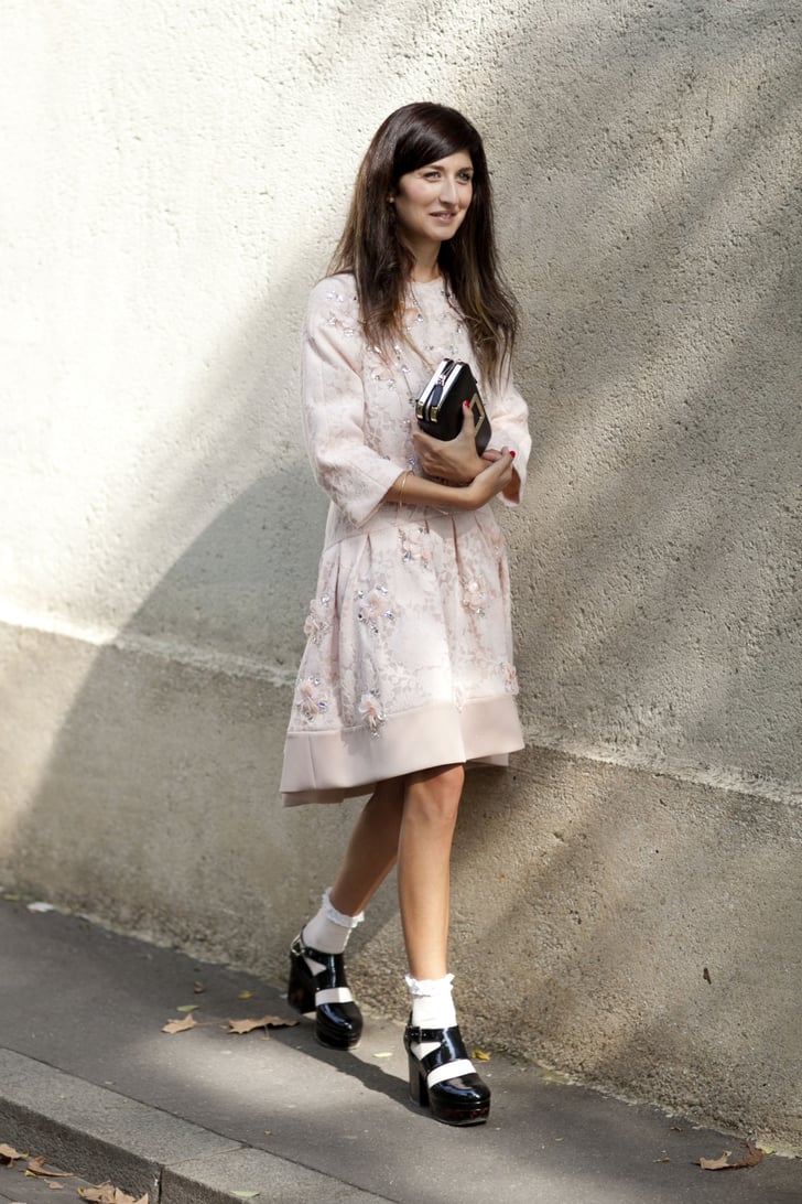 Good girl, all grown up. | Best Street Style Paris Fashion Week Spring ...
