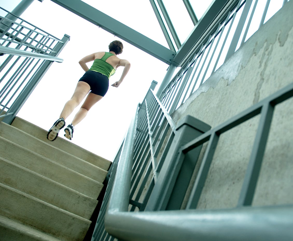 Indoor Stair Workout | POPSUGAR Fitness