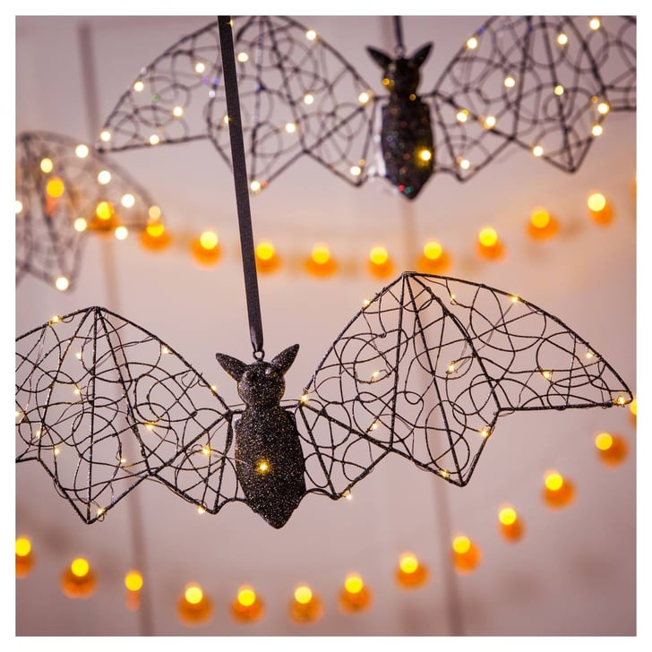 Halloween LED Bat Metal Décor