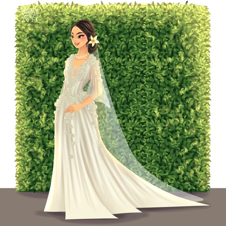 Mulan as a Bride | Best Disney Princess Fan Art | POPSUGAR Love UK Photo 47