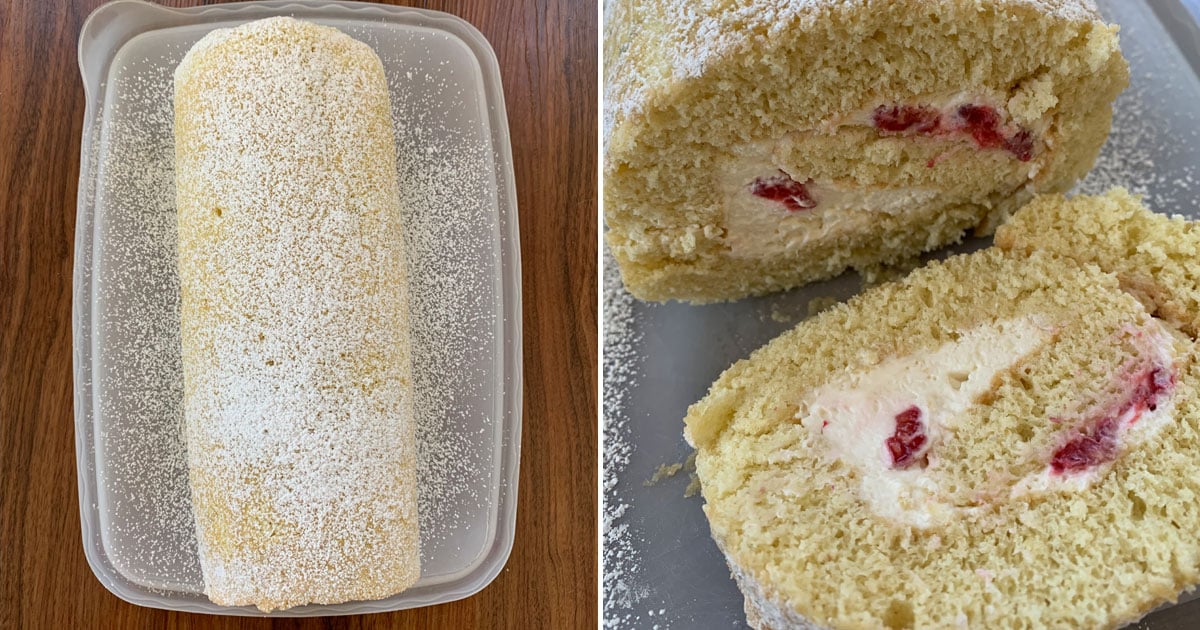 Vanilla Swiss Roll Cake Recipe With Pictures | PS Food