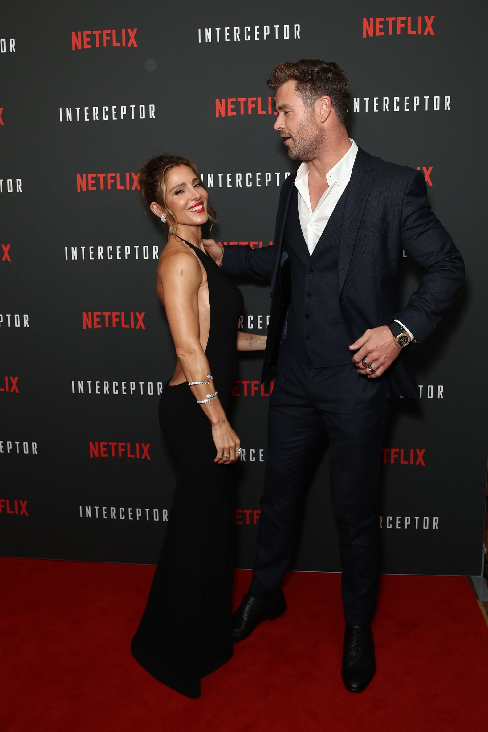 Chris Hemsworth and Elsa Pataky at Interception Premiere | PS Celebrity