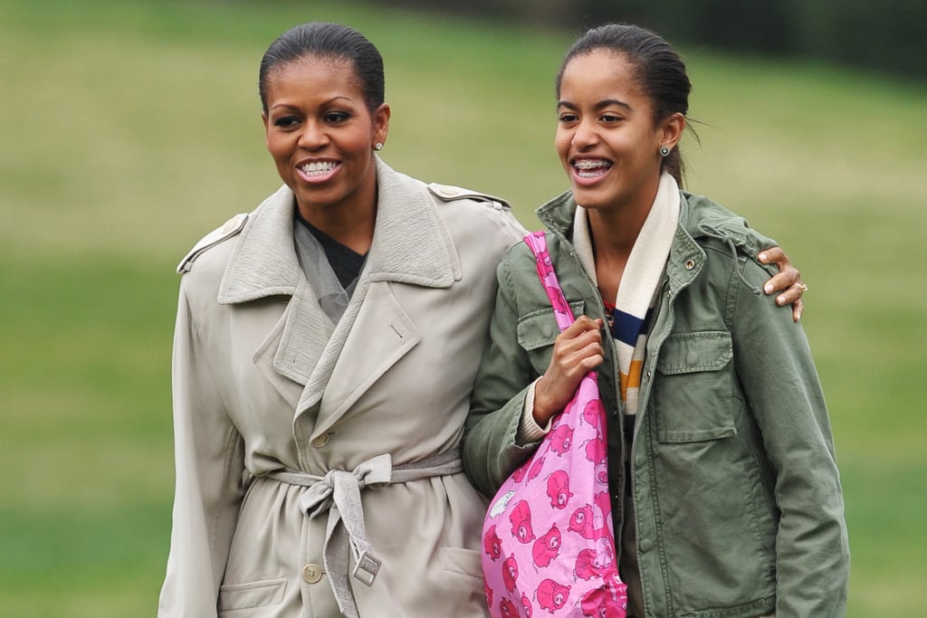 Michelle Obama Cute Pictures With Malia and Sasha | POPSUGAR Celebrity