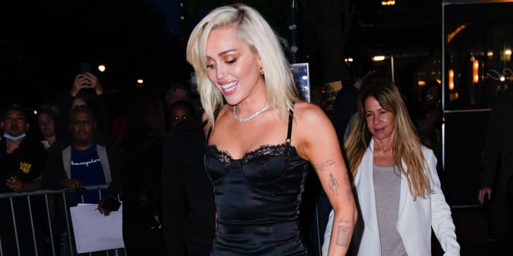 Miley Cyrus Wears a John Galliano Vintage Lace Satin Slip | POPSUGAR ...