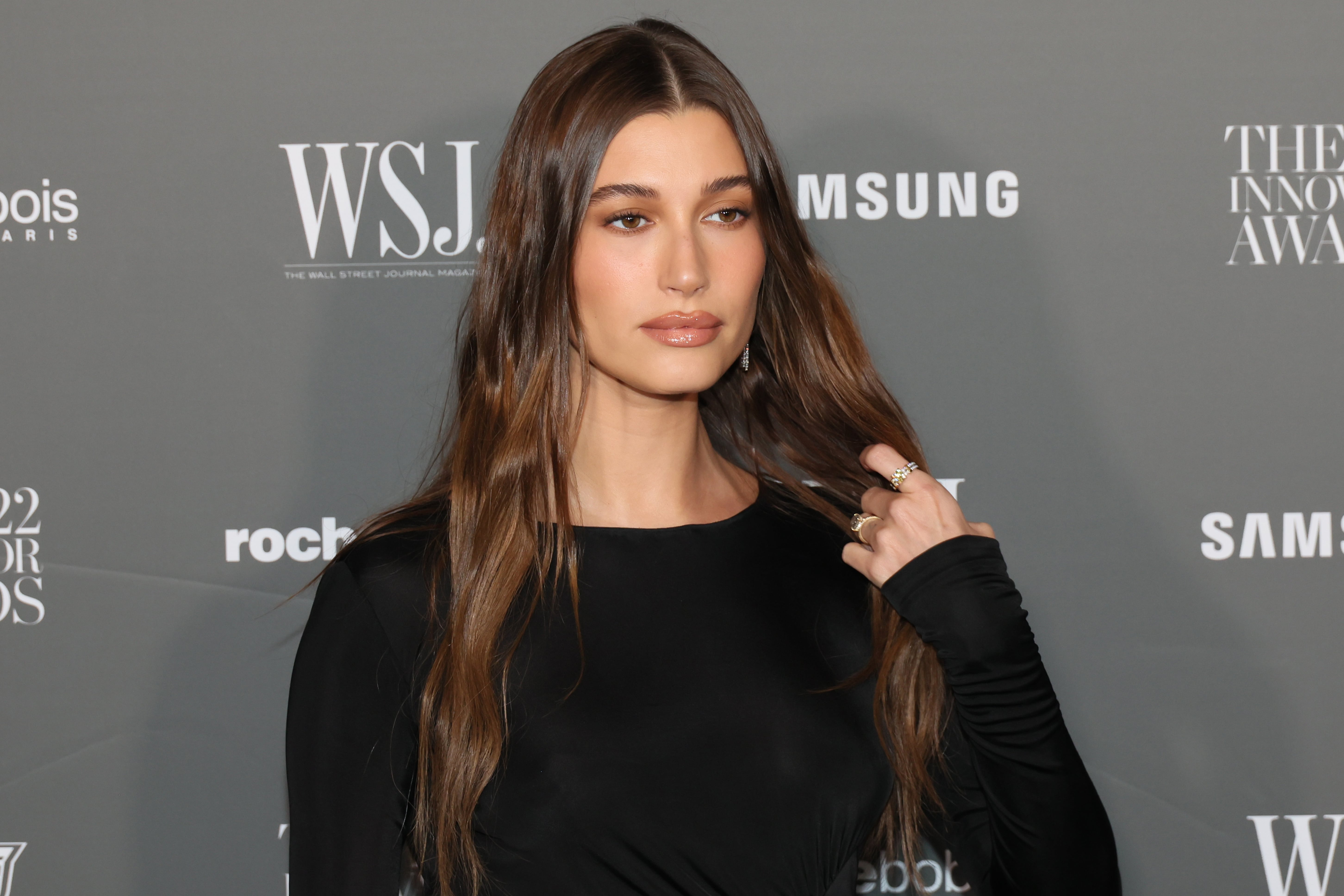 Hailey Bieber Wears a Sheer Mirror Palais Dress on Instagram | POPSUGAR ...