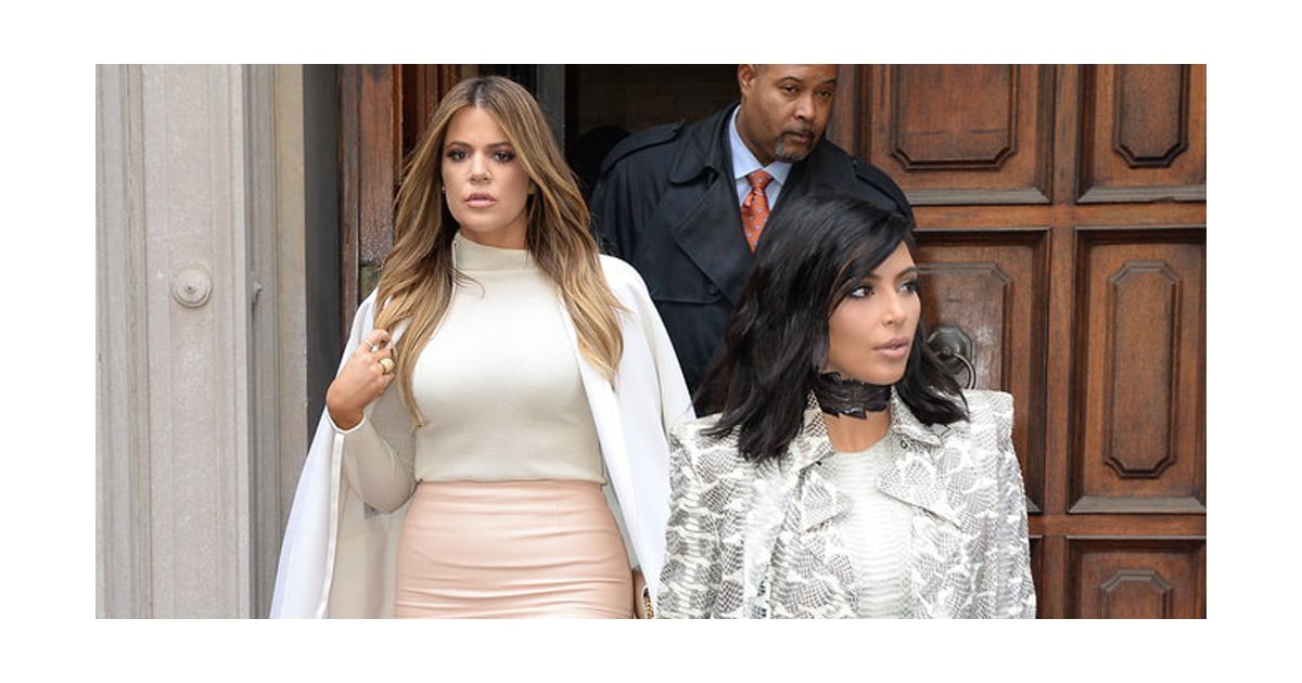 Khloe and Kim Kardashian Street Style | POPSUGAR Fashion