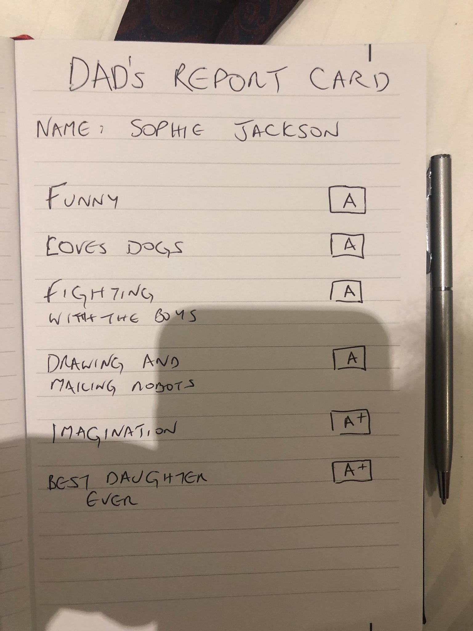 Dad's Report Card For Daughter With Autism | PS Family