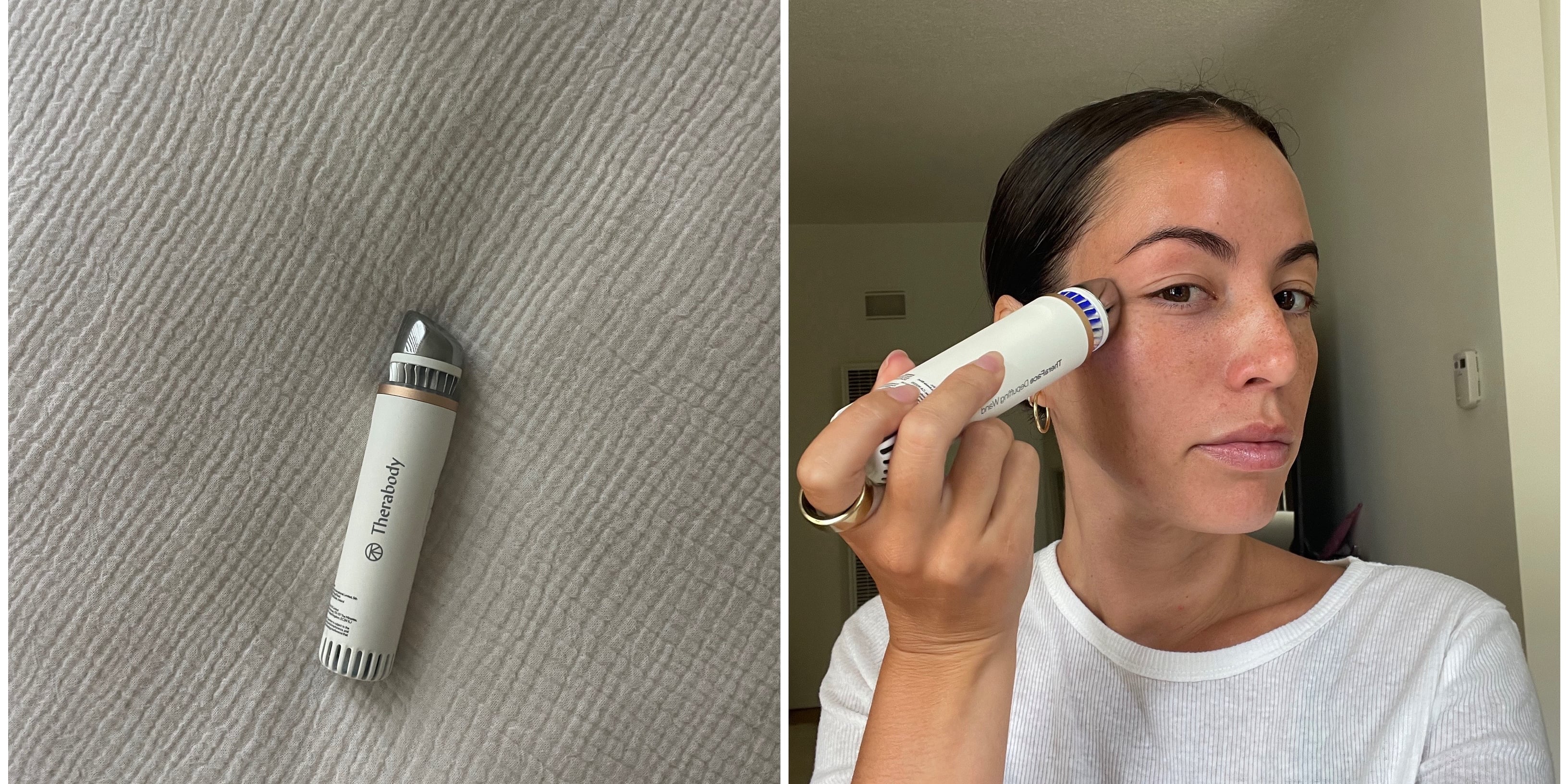 Therabody TheraFace Depuffing Wand Review: With Photos | PS Beauty