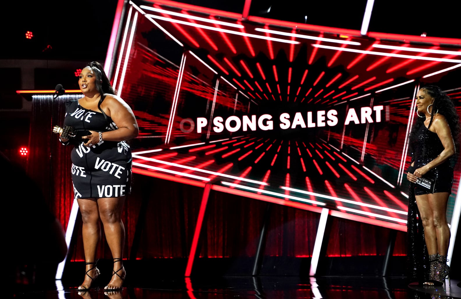 Lizzo Wears Christian Siriano's VOTE Dress | PS Fashion