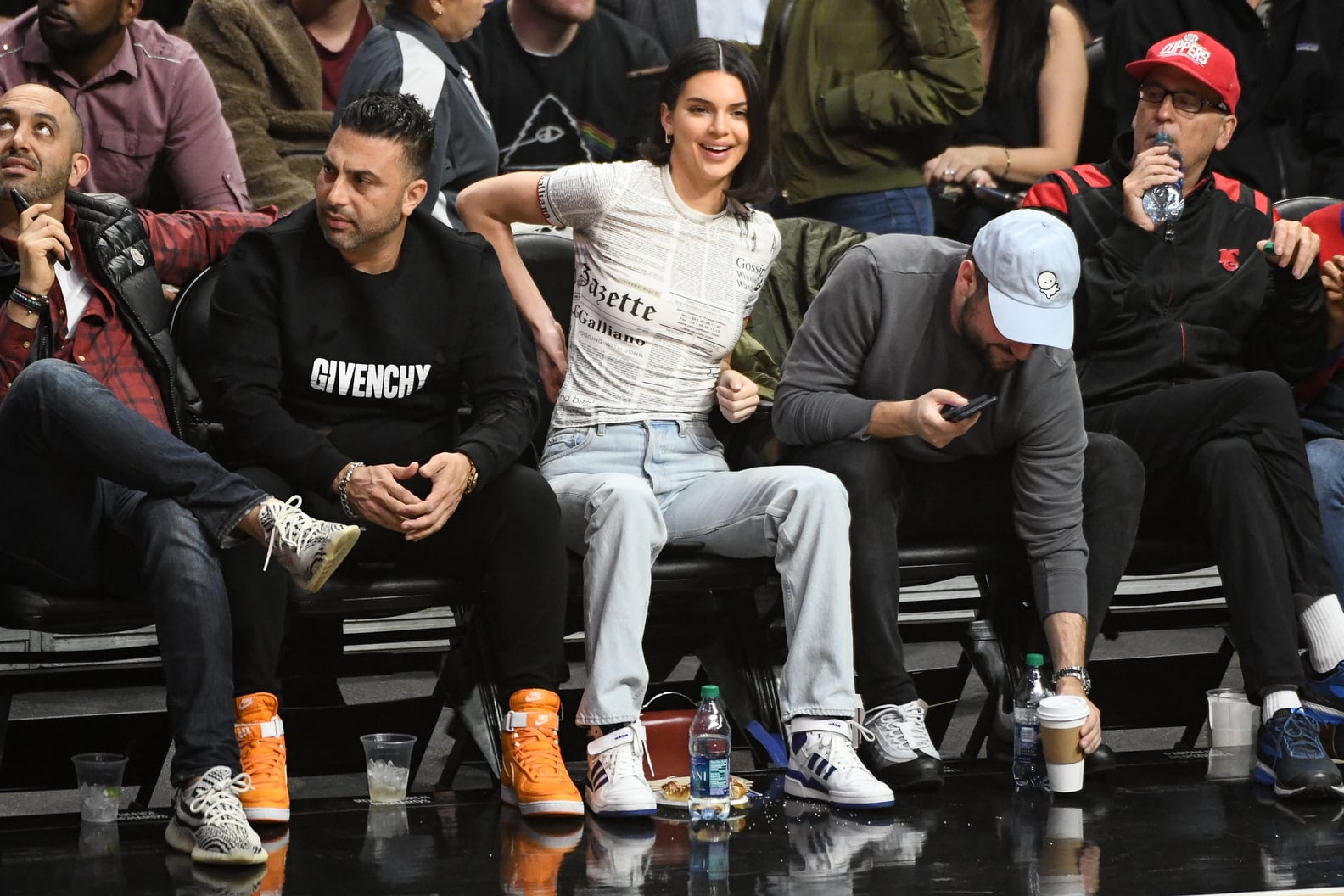 Kendall Jenner's Adidas Sneakers at Basketball Game | PS Fashion