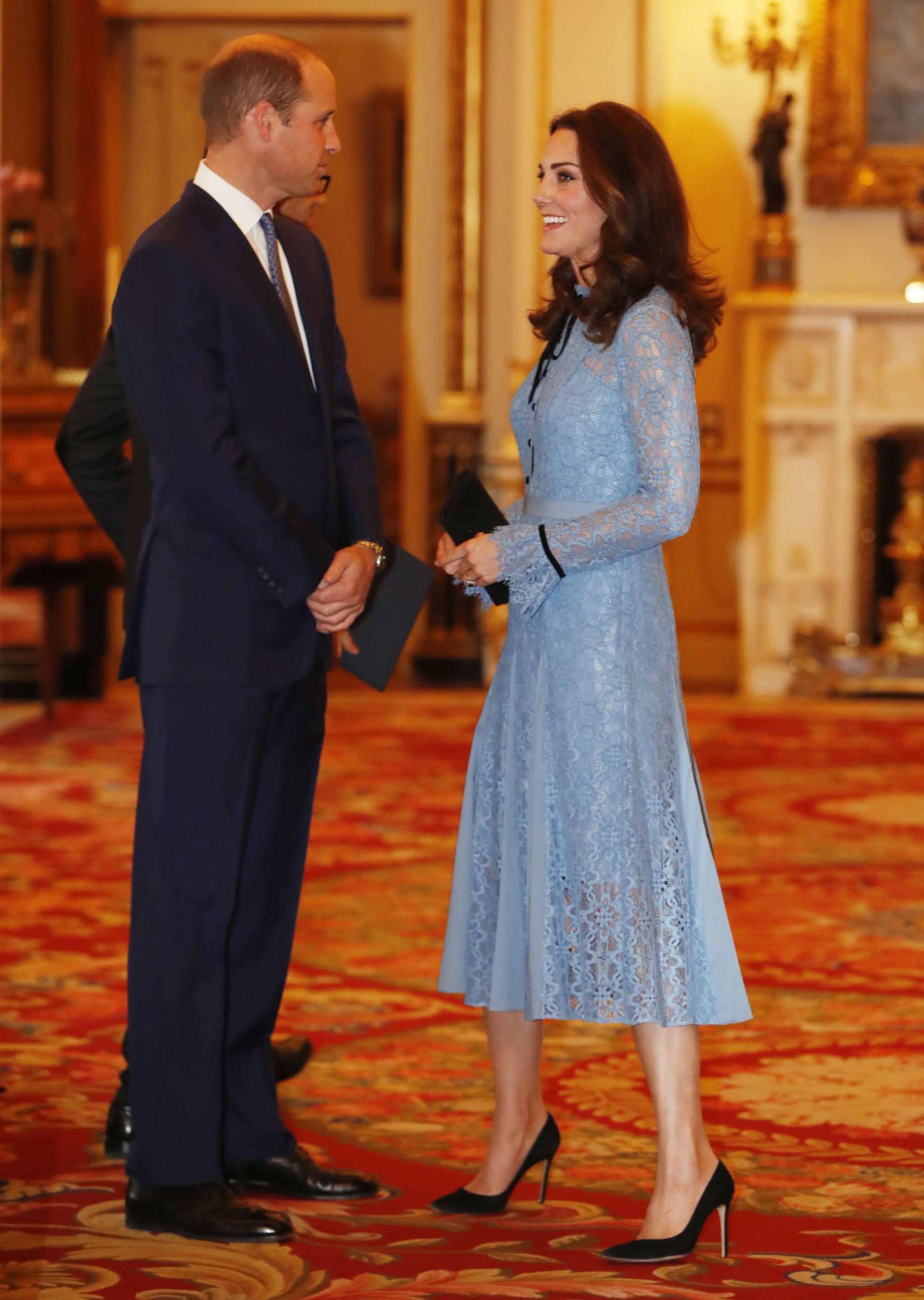 Blue Lace Dress Kate Middleton