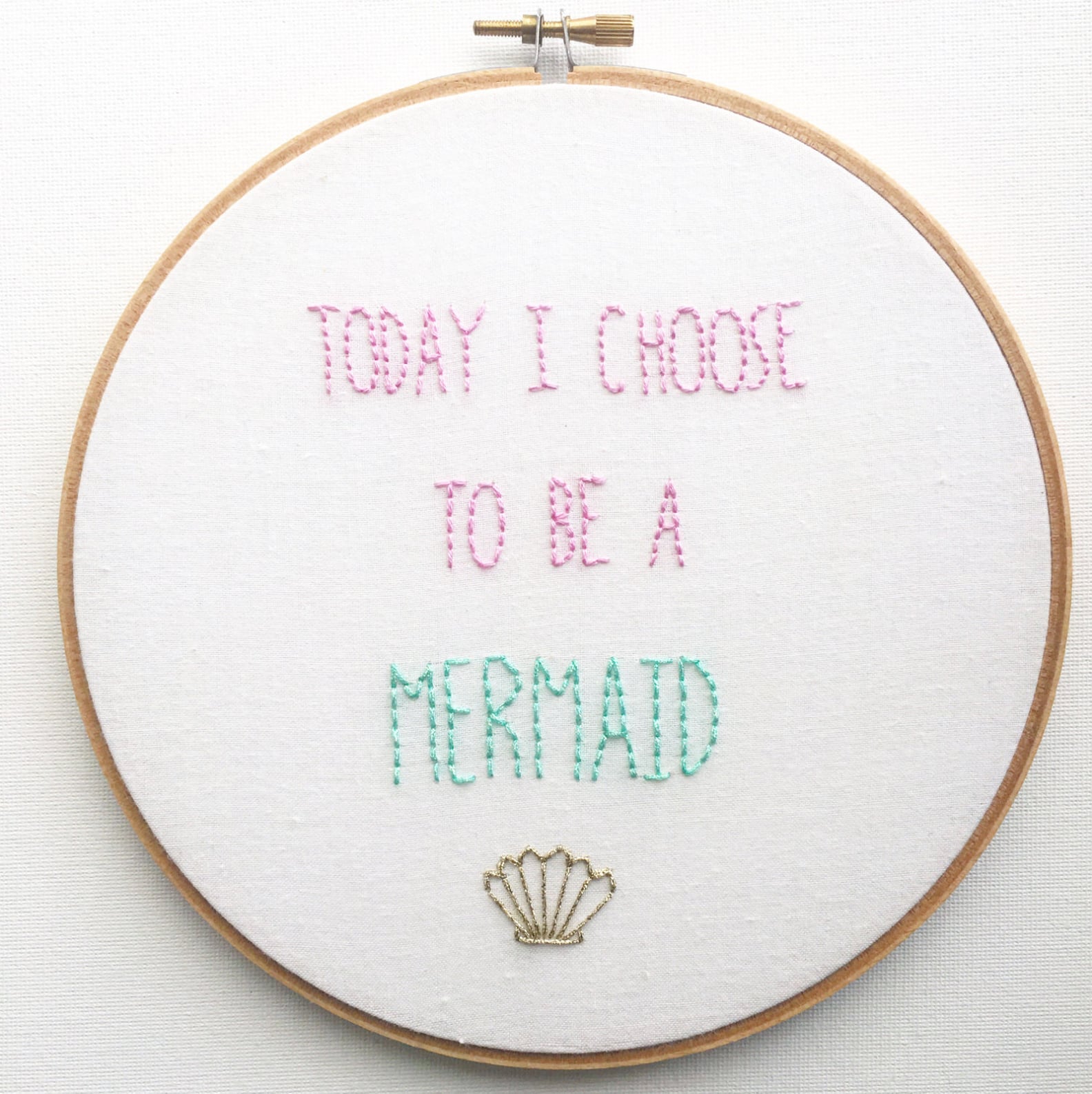 Mermaid Embroidery Hoops | PS Love