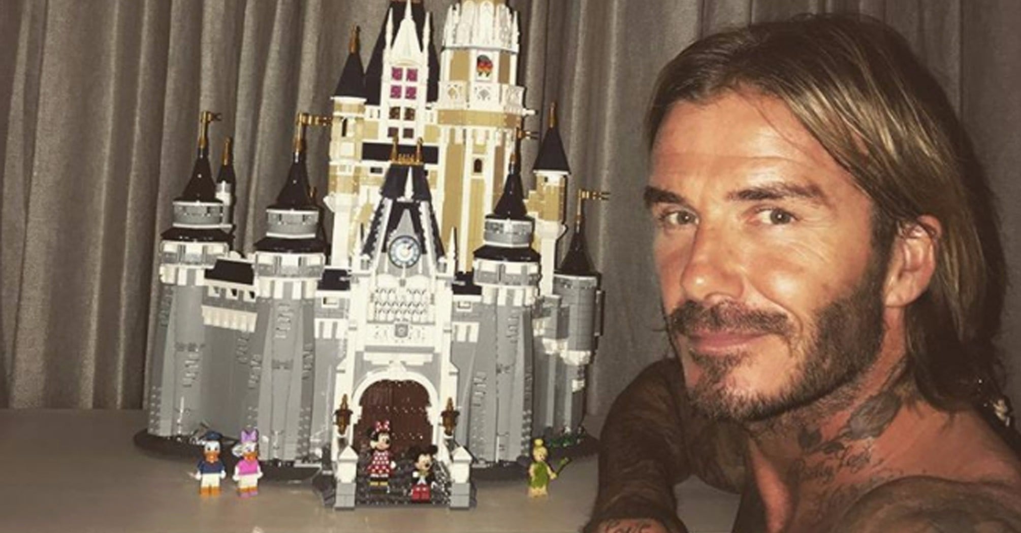 David Beckham Builds Lego Disney Castle | PS Family
