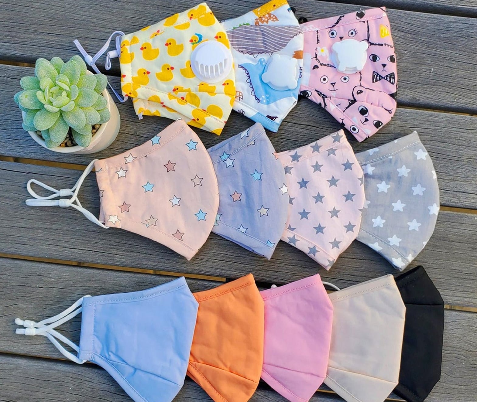Kids' Face Masks With Nose Wires | PS Family