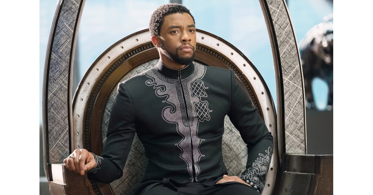 We see T'Challa in his full element as the King of Wakanda in Black ...