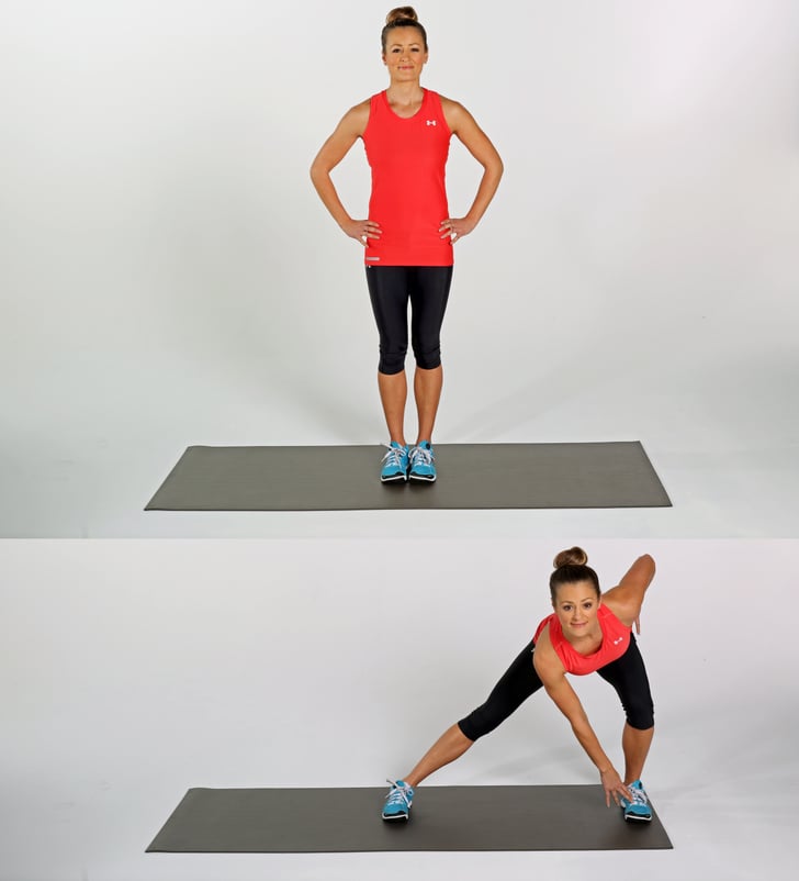 Left Side Lunge | 5-Minute Thigh Workout | POPSUGAR Fitness Photo 5