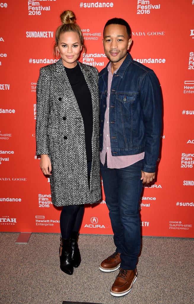 Chrissy Teigen and John Legend at Sundance Jan. 2016 | POPSUGAR Celebrity
