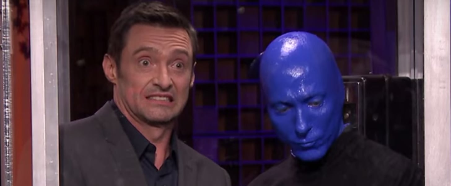 Hugh Jackman Plays Phone Booth on Tonight Show | Video | POPSUGAR Celebrity
