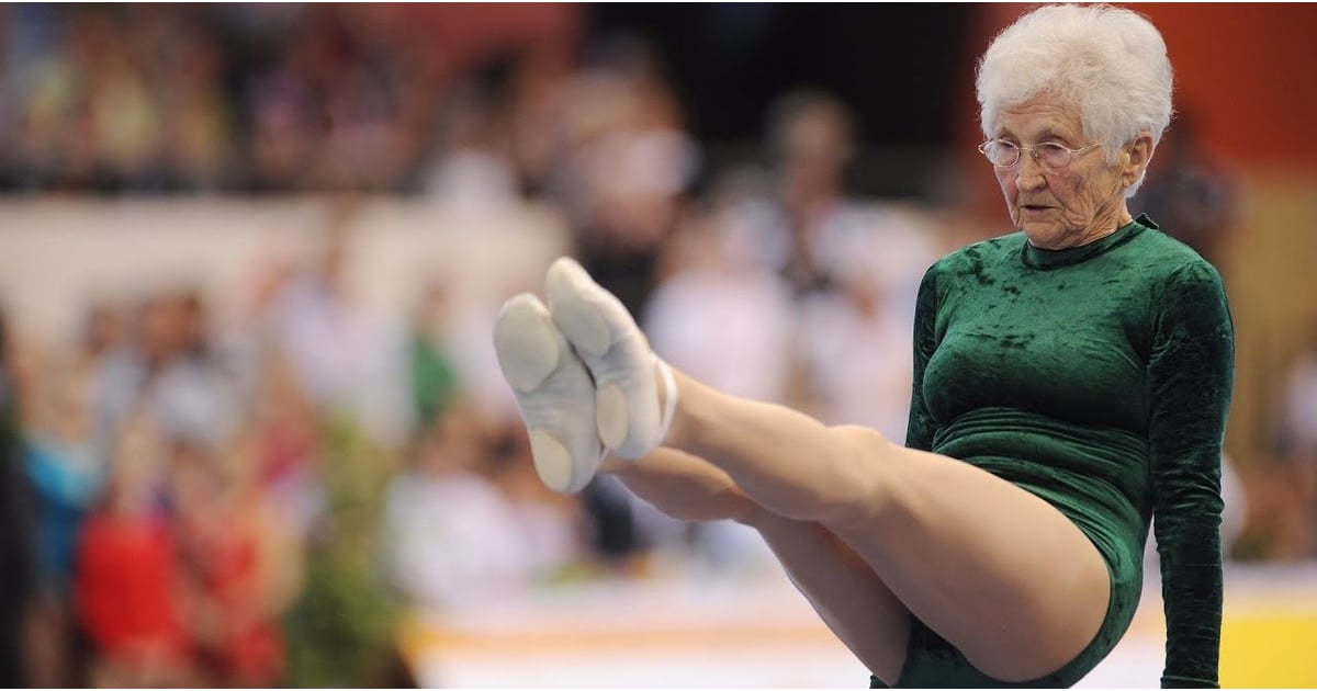 Video of Oldest Gymnast Johanna Quaas | POPSUGAR Fitness