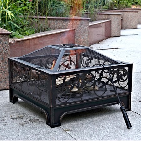 Square Steel Fire Pit | Best Memorial Day Outdoor Furniture Sales 2019 ...