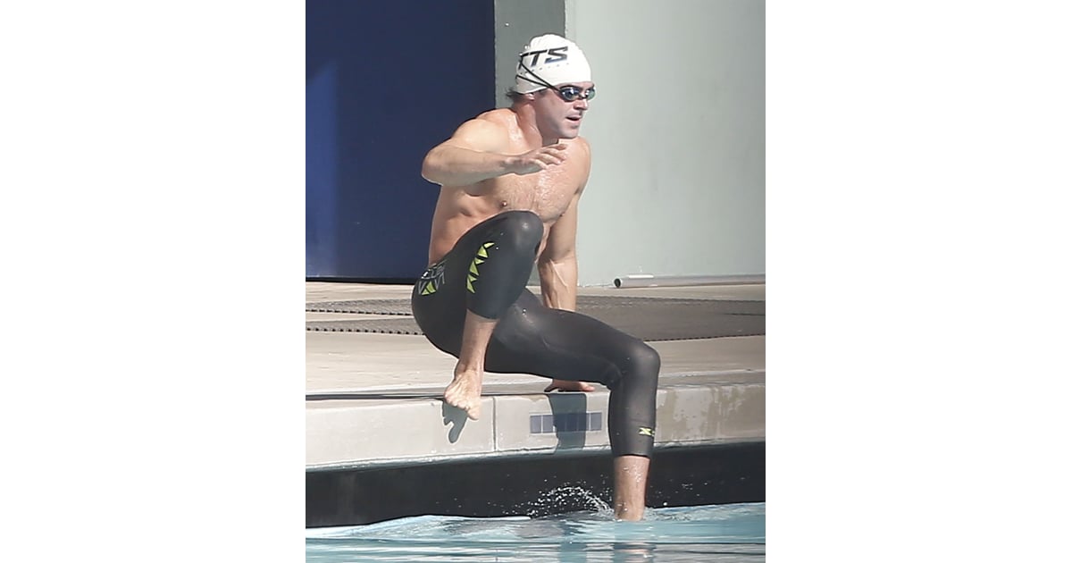 Zac Efron Taking Swimming Class LA Pictures | Zac Efron Has Begun His ...