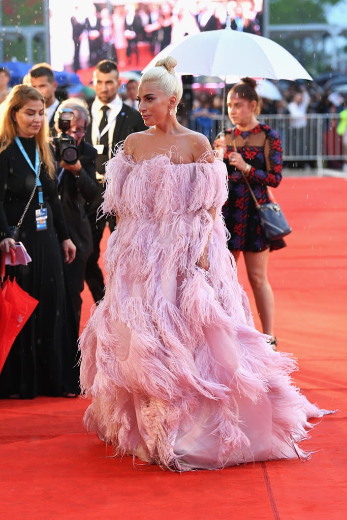 Lady Gaga Pink Valentino Dress at Venice Film Festival | POPSUGAR ...