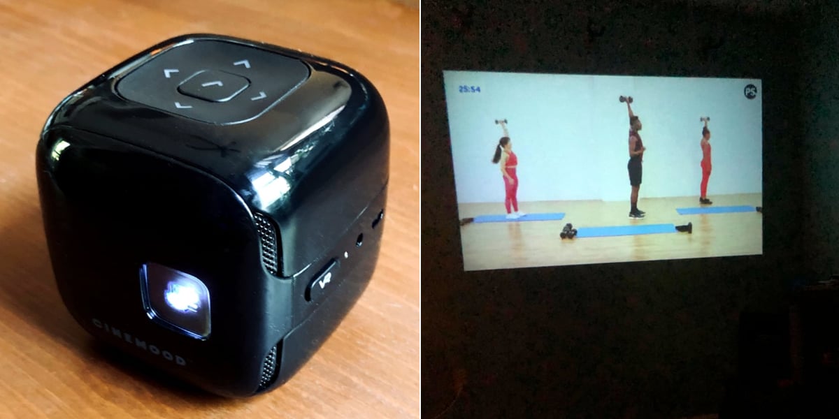 Cinemood Portable Projector Is Great For At-Home Workouts | POPSUGAR ...