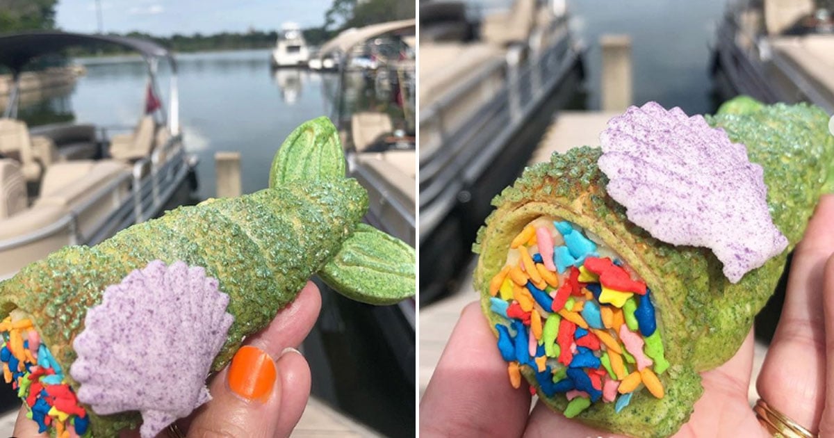 Mermaid Tail Pastry Dessert at Disney World | POPSUGAR Food UK