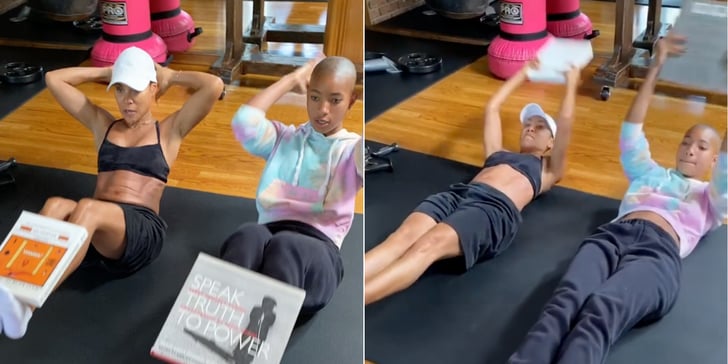 Jada Pinkett Smith And Willow Smiths Ab Workout Popsugar Fitness