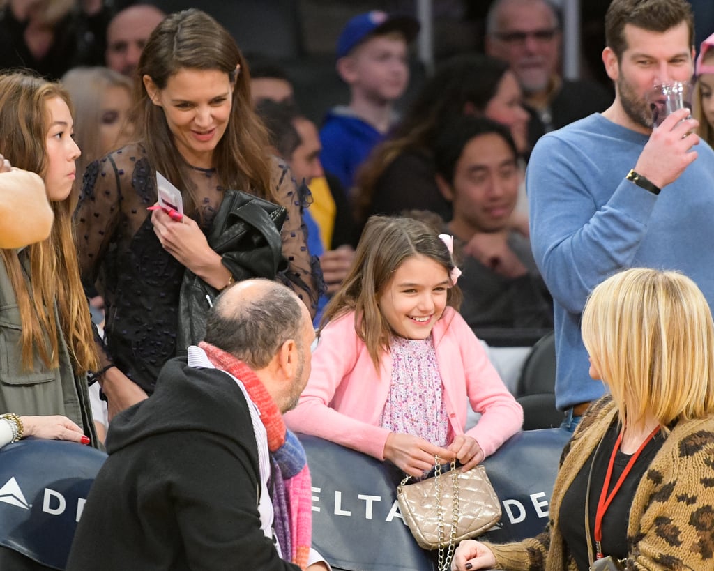 Katie Holmes and Suri Cruise at Lakers Game January 2017 | POPSUGAR ...