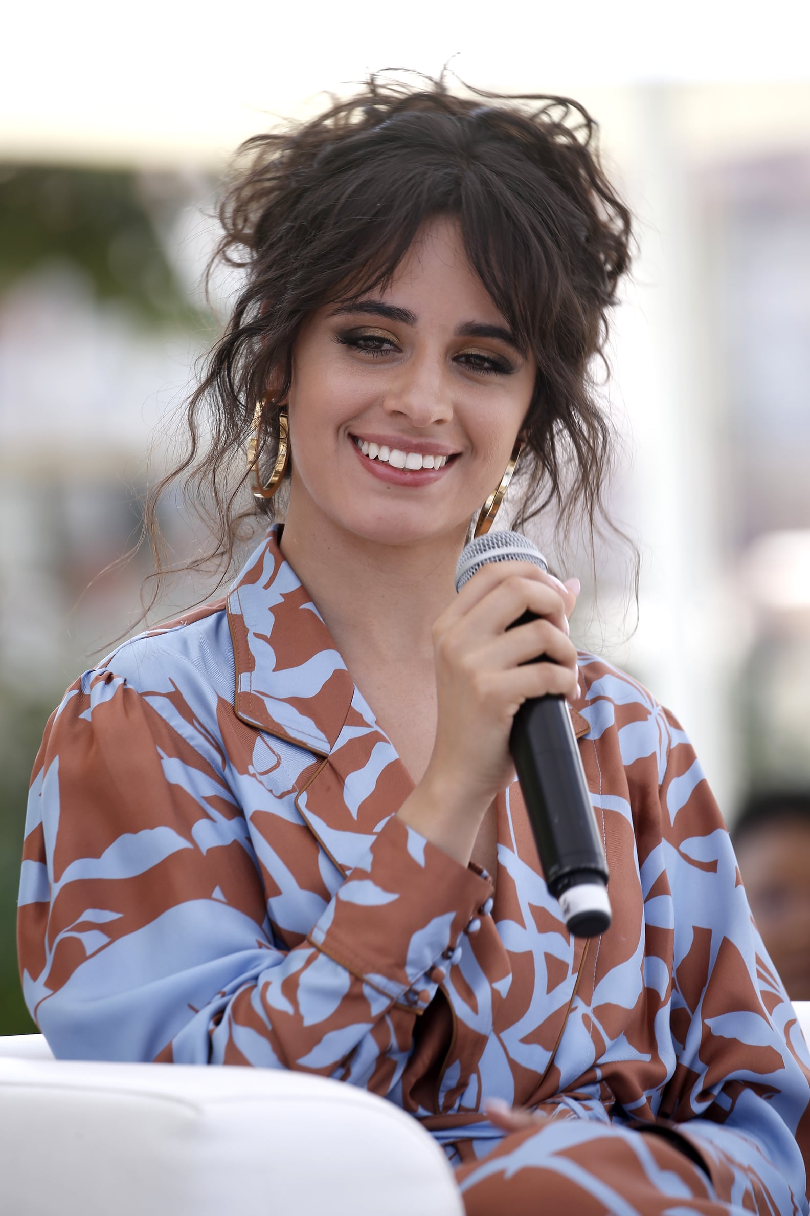 Camila Cabello Blue and Brown Outfit at Cannes Lions 2019 | PS Fashion