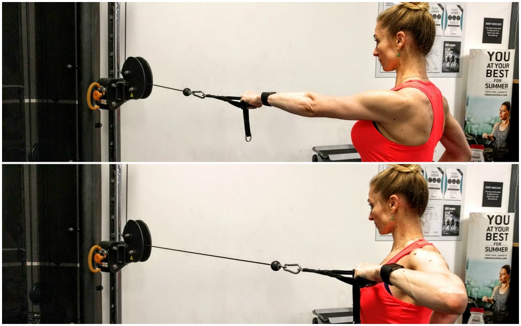 Standing Single-Arm Row | Back and Shoulders Workout | POPSUGAR Fitness ...