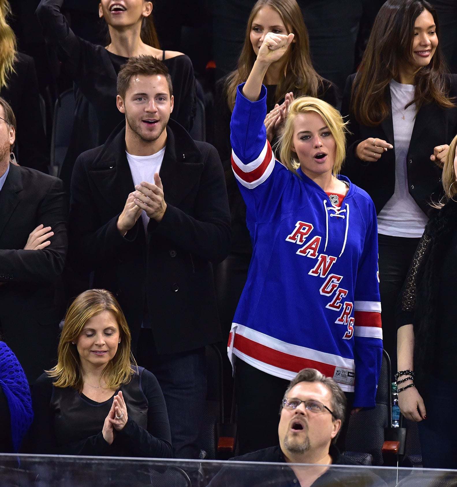 Margot Robbie and Tom Ackerley at NY Rangers Game | PS Celebrity