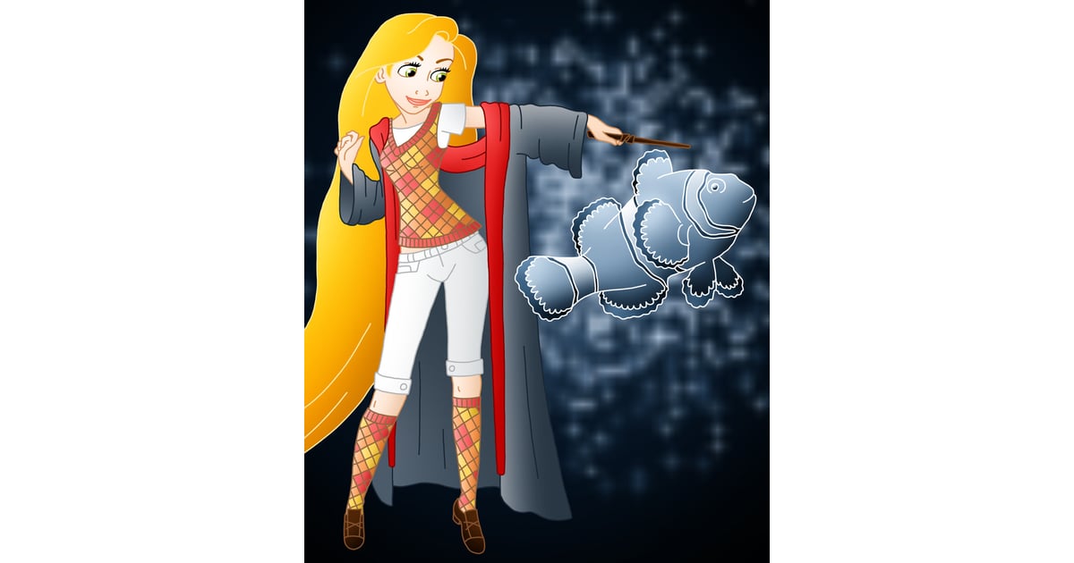 Rapunzel As Gryffindor Disney Harry Potter Fan Art Popsugar Love And Sex Photo 3