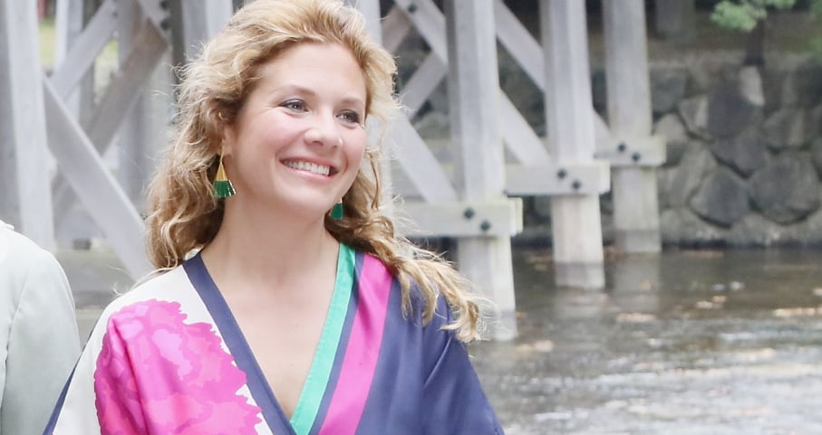Sophie Trudeau Wears Tanya Taylor in Japan May 2016 | PS Fashion