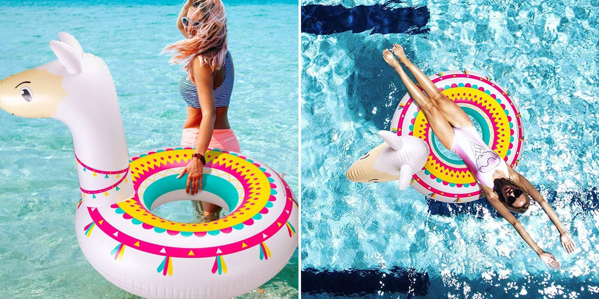 Your Summer Needs This Colorful Party Llama Pool Float | POPSUGAR Smart Living