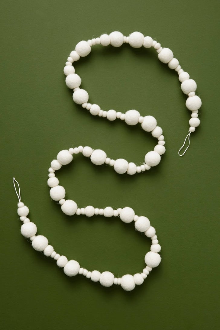 Felted Garland | Anthropologie Holiday Trim Collection 2019 | POPSUGAR ...