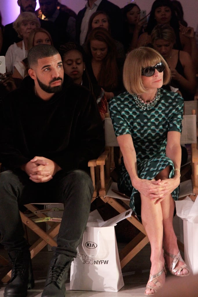 Drake and Anna Wintour NYFW Pictures | POPSUGAR Celebrity