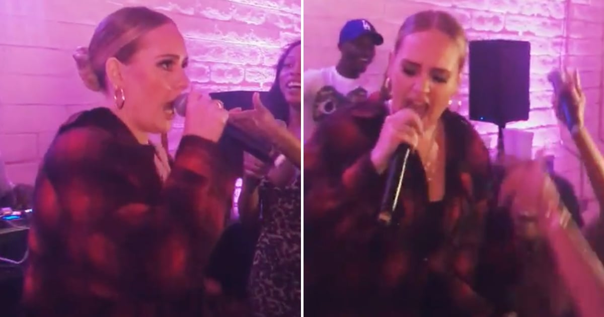 Adele Rapping Nicki Minaj at Party Video | POPSUGAR Celebrity