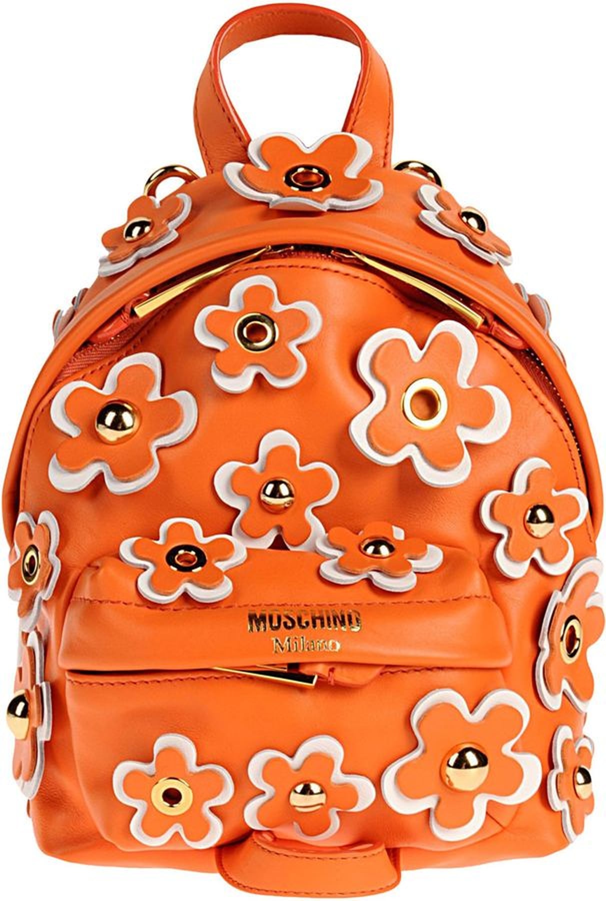 Gigi Hadid Orange Furla Backpack | PS Fashion