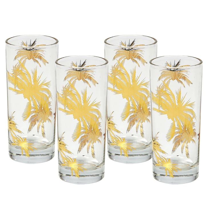 Impulse Palm Tree Highball Glasses Palm Leaf Decor Products Popsugar Home Photo 5