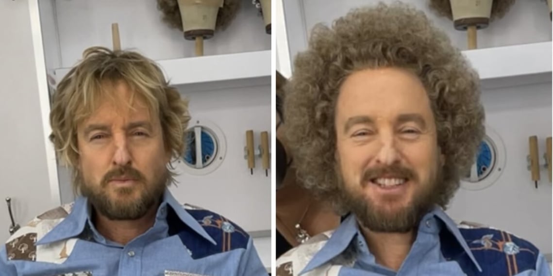Owen Wilson's Perm Hairstyle in Paint, Inspired by Bob Ross | POPSUGAR ...