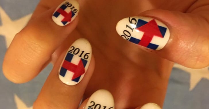 Political Nail Art 2016 | POPSUGAR Beauty