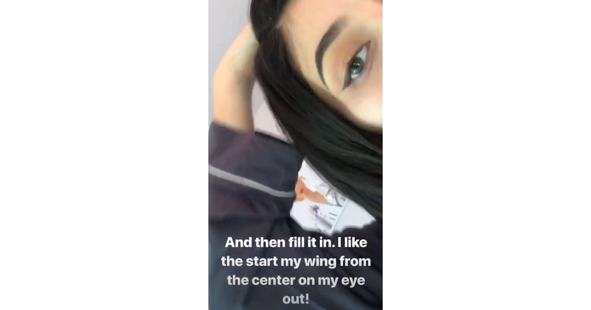 Step 4 Kylie Jenner Eyeliner Tutorial On Instagram Stories Popsugar