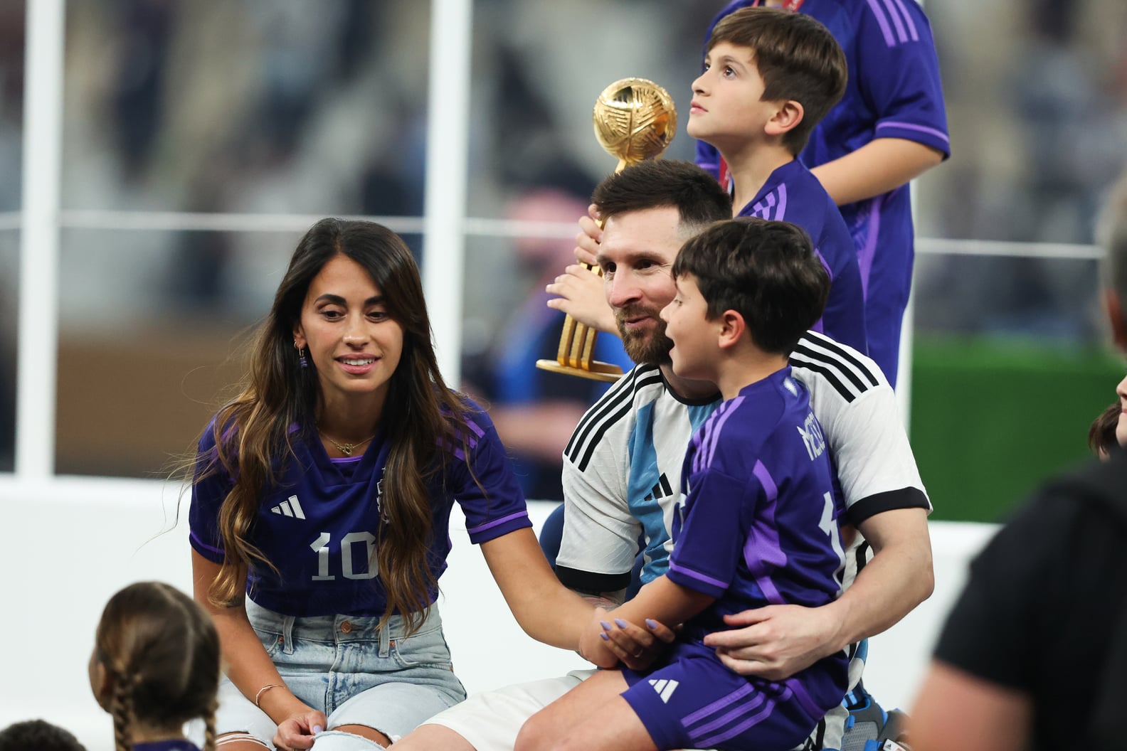 Lionel Messi's Family Celebrate His World Cup Win | POPSUGAR Celebrity