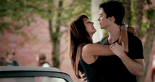 This Public Display Of Affection The Vampire Diaries Damon And Elena S Popsugar