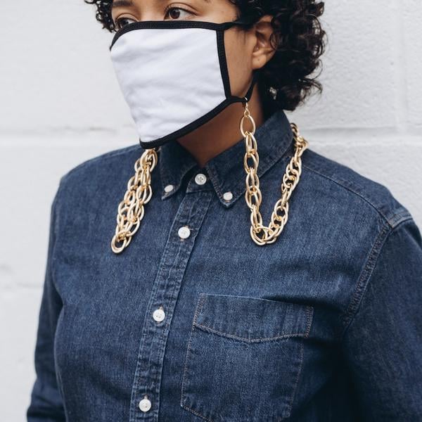 How to Style a Face-Mask Chain | POPSUGAR Fashion