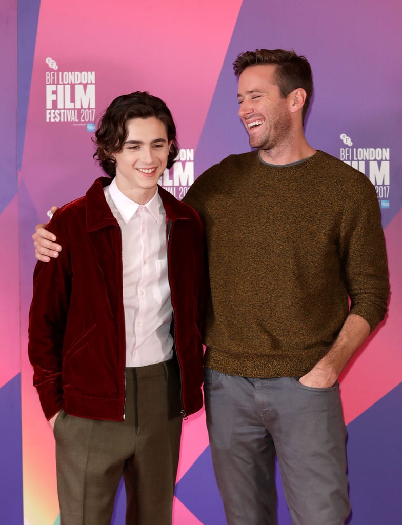 Armie Hammer and Timothee Chalamet Pictures | POPSUGAR Celebrity
