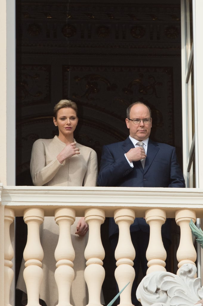 Prince Albert II, Princess Charlene at Church January 2017 | POPSUGAR ...