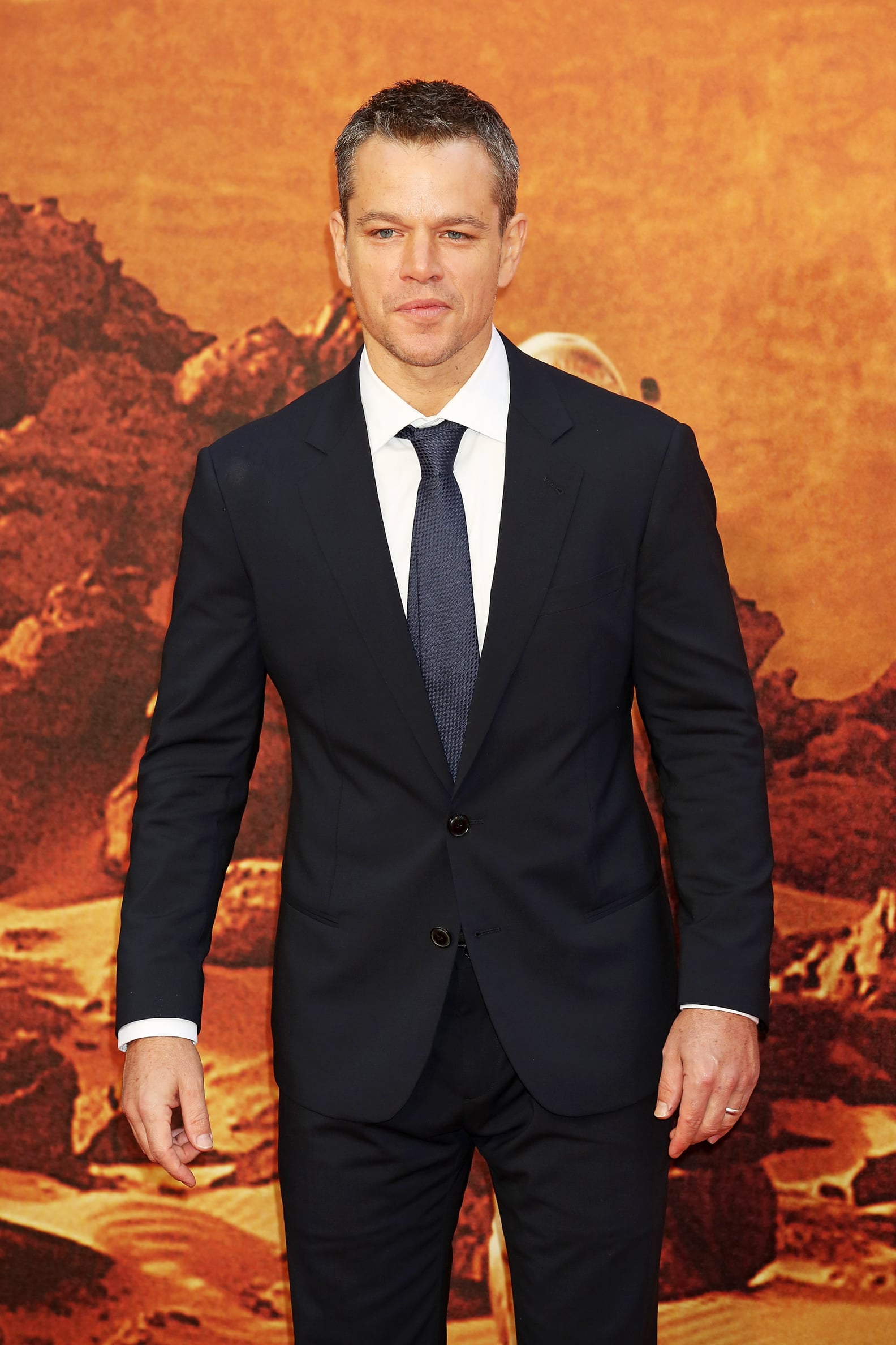 Matt Damon at The Martian Premiere in London | POPSUGAR Celebrity